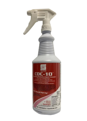 Spartan CDC-10 Ready to Use Clinging Disinfectant Cleaner, 1 Quart, 12 ...