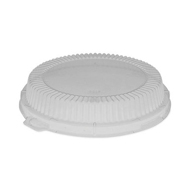 ClearView Dome-Style Lid with Tabs, Fluted, 8.88 x 8.88 x 0.75, Clear ...