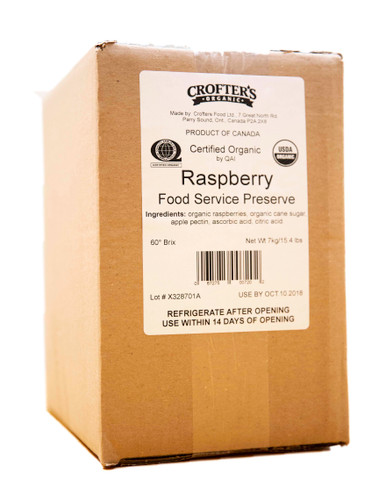 Crofters Organic Jelly Raspberry Food Service Preserve, 7.2 Kilogram, 1 ...