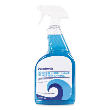 Boardwalk® Industrial Strength Glass Cleaner with Ammonia, 32 oz ...