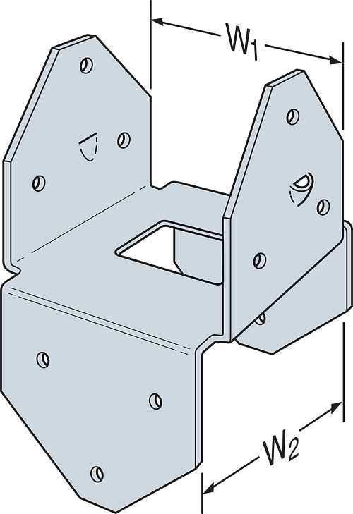 BCS2-2/4Z Post Cap w/ Double-Shear Nailing