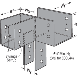ECCLR444 End Column Cap (L-Shaped)