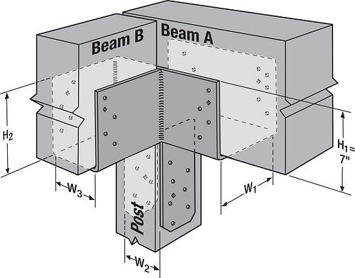 ECCLRQ666SDS End Column Cap L-Shaped, Quick-Install