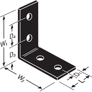 HL33PC Heavy L-Shaped Angle