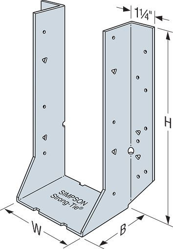 HU48Z Heavy Face-Mount Joist Hanger