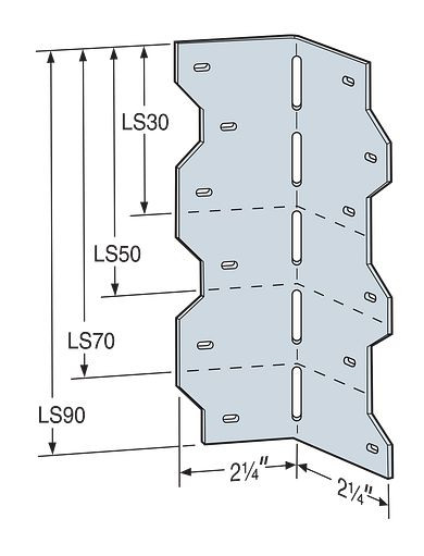 LS70Z Skewable Reinforcing Angle
