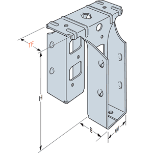 PFDL28B Post-Frame Top-Flange Saddle Hanger for 2x Joists