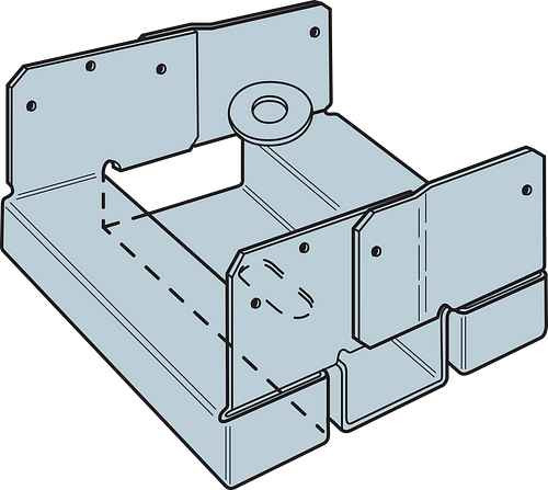 ABA66RZ Adjustable Post Base Rough
