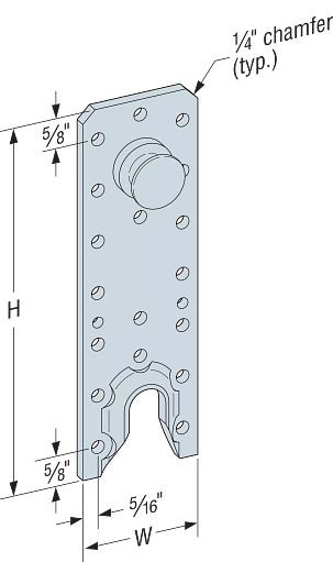 CBH2.37X5.5B-KT Concealed Beam Hanger