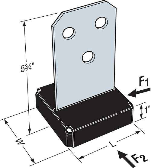 CPT88Z Concealed Post Tie