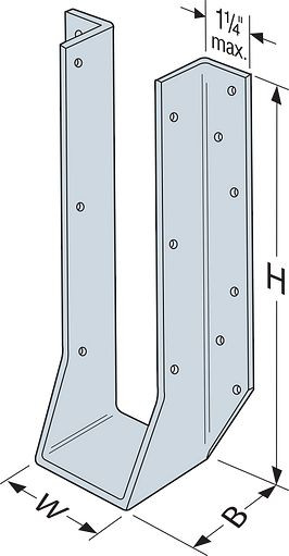 HU216 Heavy Face-Mount Joist Hanger