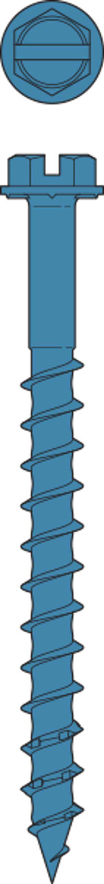 TNT25214H Titen Turbo Concrete & Masonry Screw Anchor (Box of 100pcs)