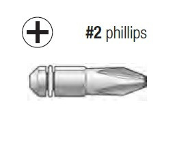 BIT2P-RC3 Quik Drive #2 Phillips Driver Bit