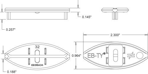EB316WDR175 EB-TY Premium Hidden Deck Fastener (175pc Deck Pack)