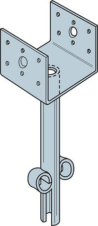 EPB44HDGMB Elevated Post Base (Carton of 50pcs)