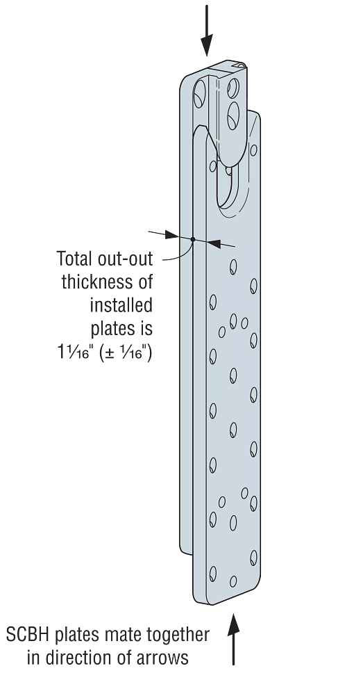 SCBH3X15.37-KT Concealed Beam Hanger