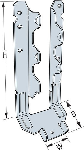 LRU212Z Face-Mount Rafter Hanger (Carton of 25pcs)