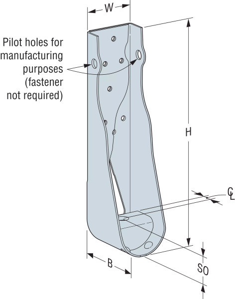 HDUE5-SDS3 11-5/16 in. Predeflected Holdown