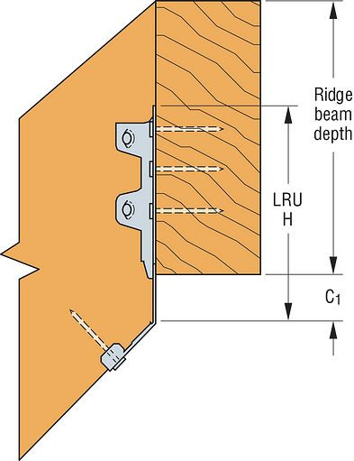LRU26Z Face-Mount Rafter Hanger