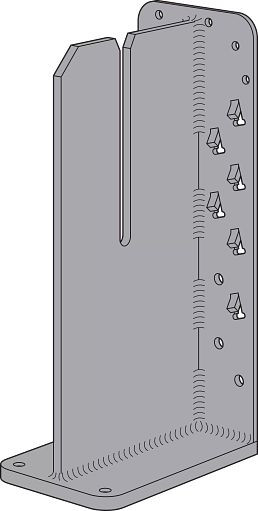 HSKP5.75X17 Heavy Seated Knife Plate Hanger