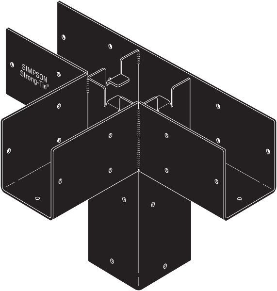 SAGE-T66-KT1 Sage System Middle T Connector for 6x6 w/ Screws