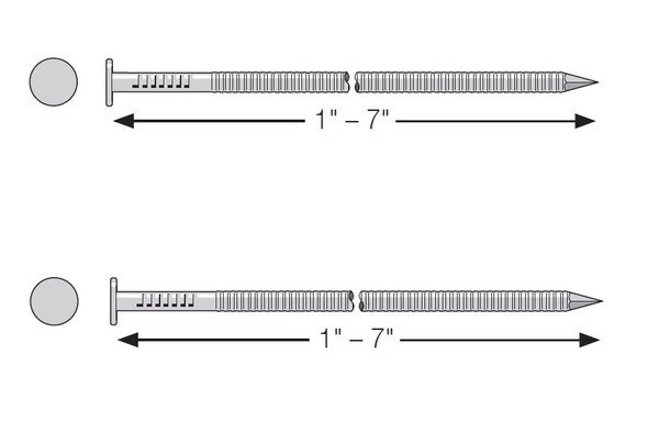 S3SACN1 Common Nail, Annular Ring Shank (1LB Pack)
