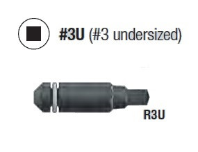 BIT3SU-RC10 Quik Drive #3 Square Undersized Driver Bit