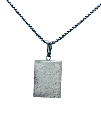 Sterling Silver Unisex Siesta Key Beach Sand Tag Pendant with ...