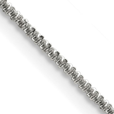 Sterling Silver Diamond cut cyclone chain CP6122 | Silver City Sarasota.