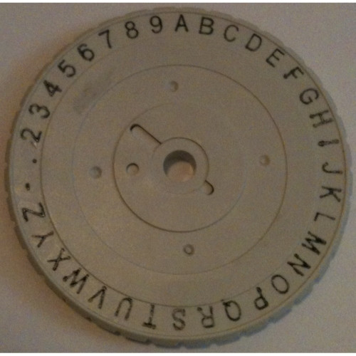 Dymo Rhino (M11-SW) Standard Character Embossing Replacement Wheel For ...