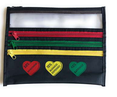 B037 RECEIPT ZIPPER MONEY BAG - PUBLIKAY DIRECTORS LLC