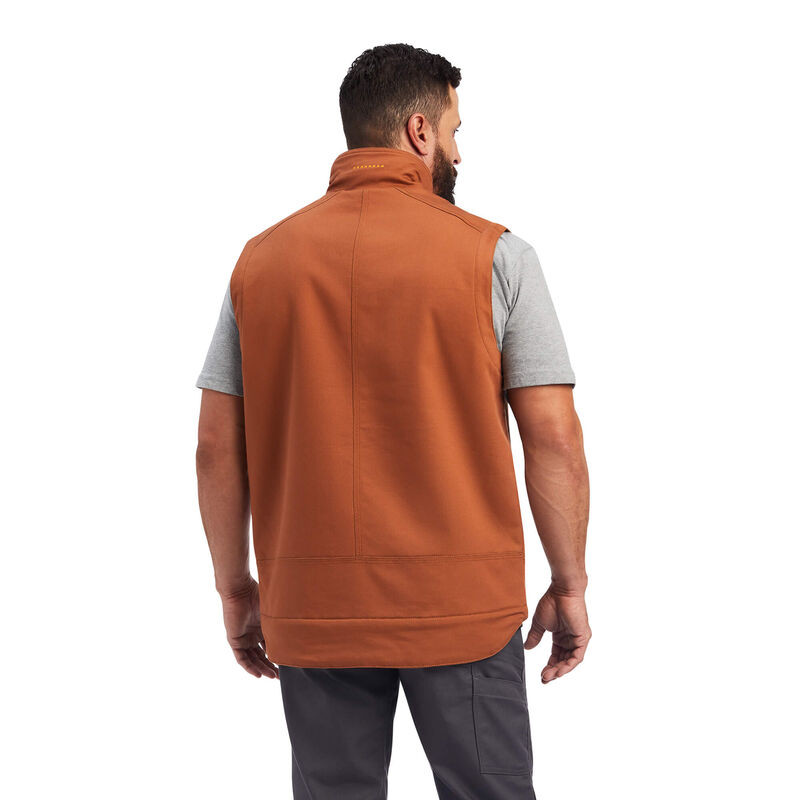 ARIAT MENS CANVAS COPPER VEST - FRINGE WESTERN WEAR
