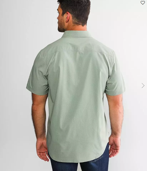 KIMES LINVILLE SHORT SLEEVE SAGE TEK BUTTON DOWN - FRINGE WESTERN WEAR