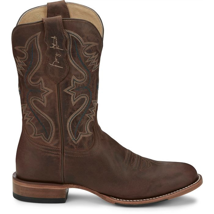 JUSTIN MENS GEORGE STRAIGHT BOOT - FRINGE WESTERN WEAR