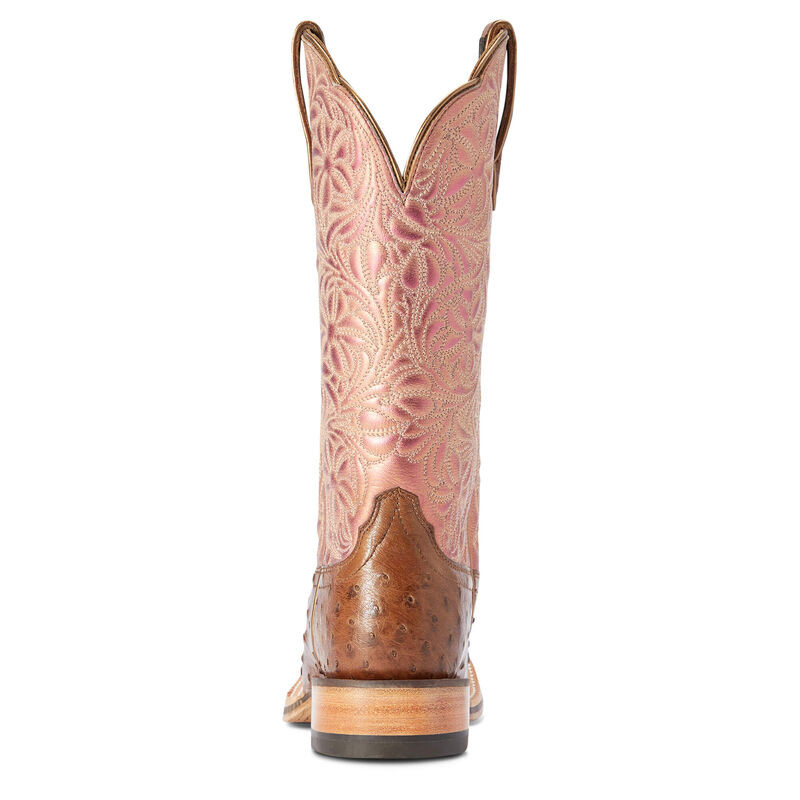 ARIAT WOMENS DONATELLA ROSE OSTRICH BOOT - FRINGE WESTERN WEAR