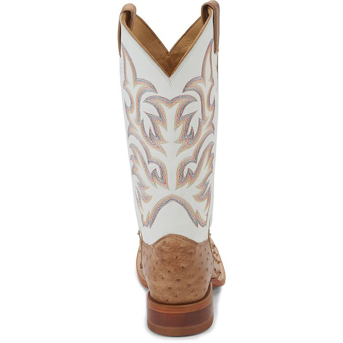 JUSTIN MEN'S 8094 PASCOE FULL QUILL OSTRICH BOOTS - FRINGE WESTERN WEAR