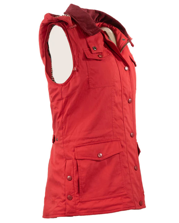 OUTBACK WOMENS TESS VEST BERRY - FRINGE WESTERN WEAR