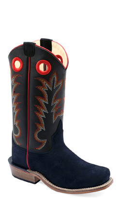 OLD WEST 8203Y YOUTH ROUGH OUT CUTTER TOE BOOT - FRINGE WESTERN WEAR