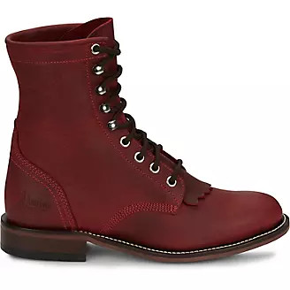 JUSTIN RP536 WOMEN'S ROPER RED - FRINGE WESTERN WEAR