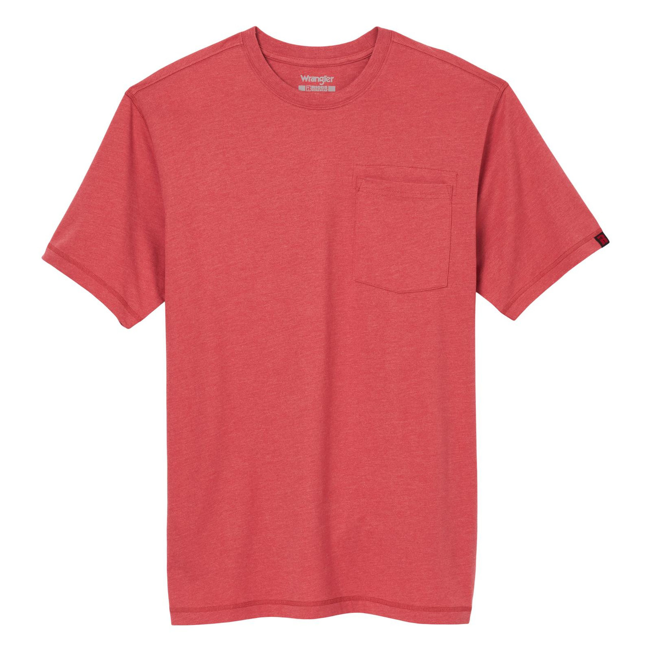 WRANGLER MENS PERFORMANCE SS TEE RED - FRINGE WESTERN WEAR