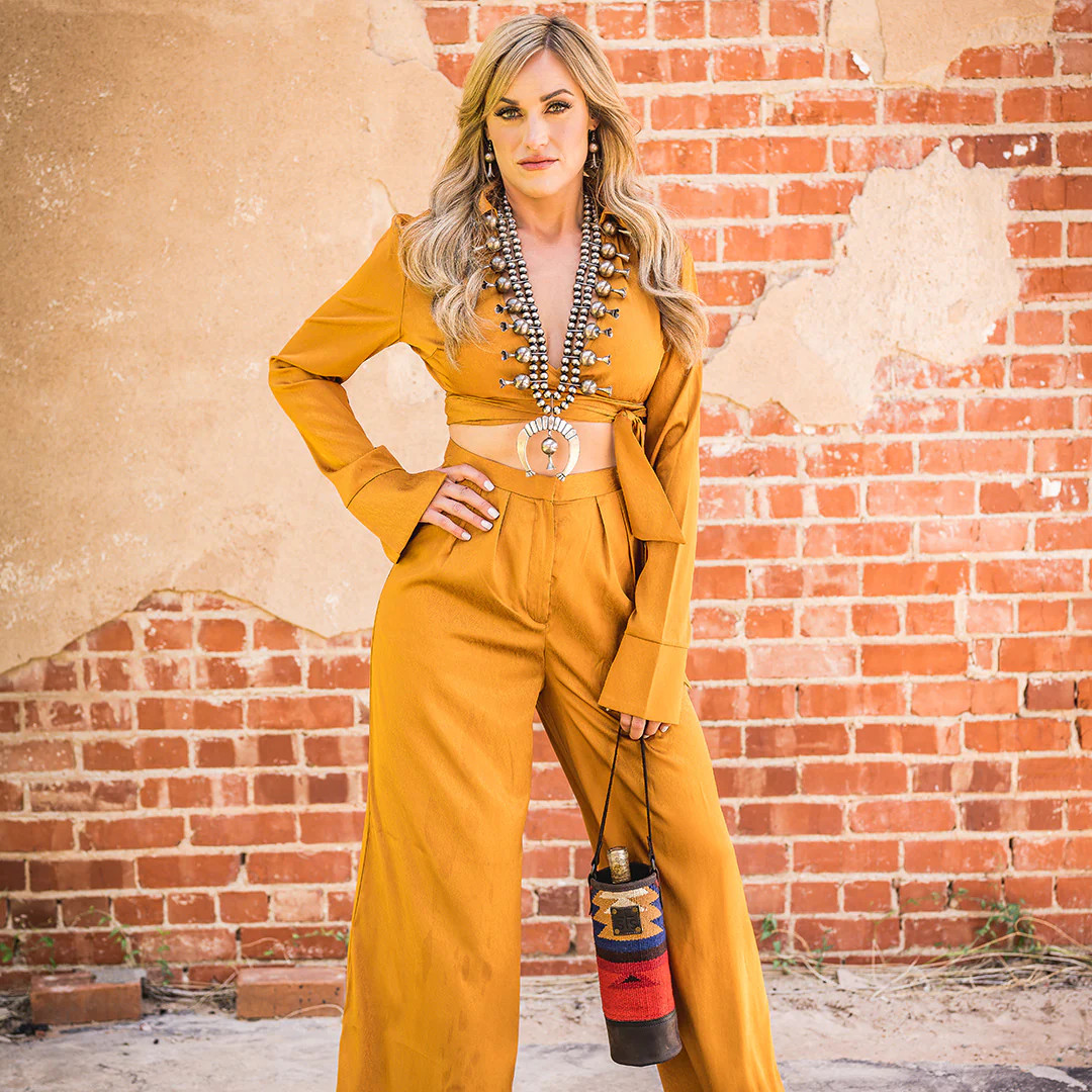 STS CRIMSON SUN WINE BAG - FRINGE WESTERN WEAR