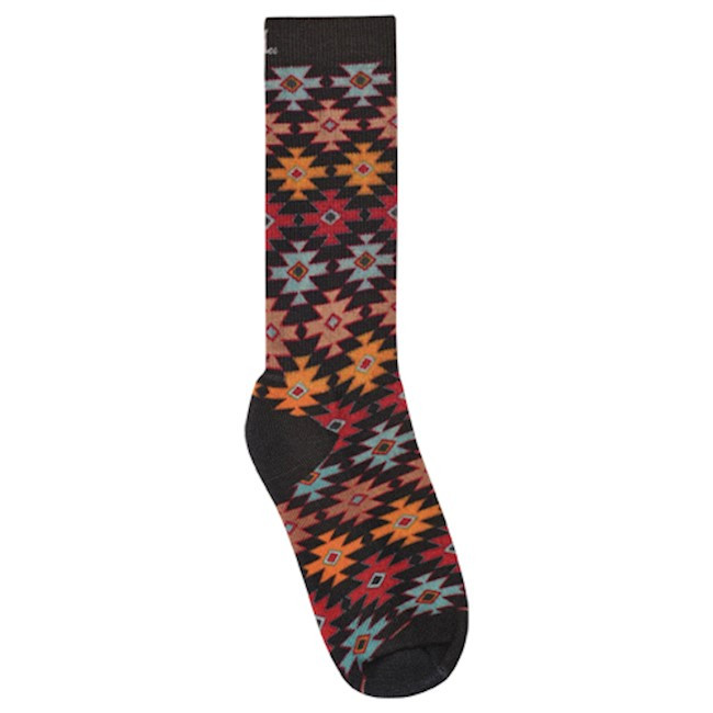 RED DIRT CREW CUT SOCK AZTEC PATTERN - FRINGE WESTERN WEAR