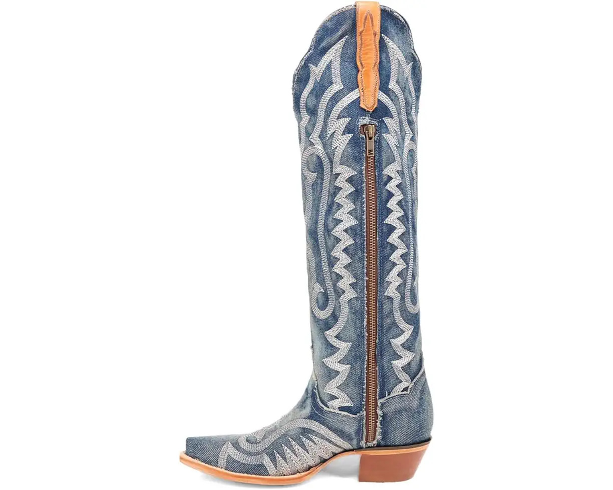 DAN POST DENIM DARLING BOOT - FRINGE WESTERN WEAR