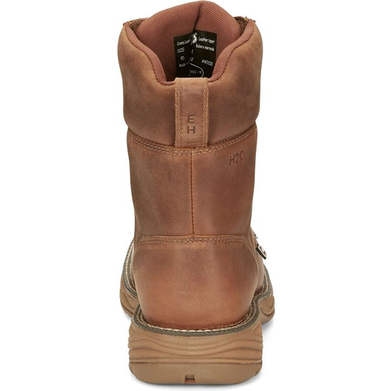 Justin Se469 Rush Lace Up Square Toe Work Boot Fringe Western Wear