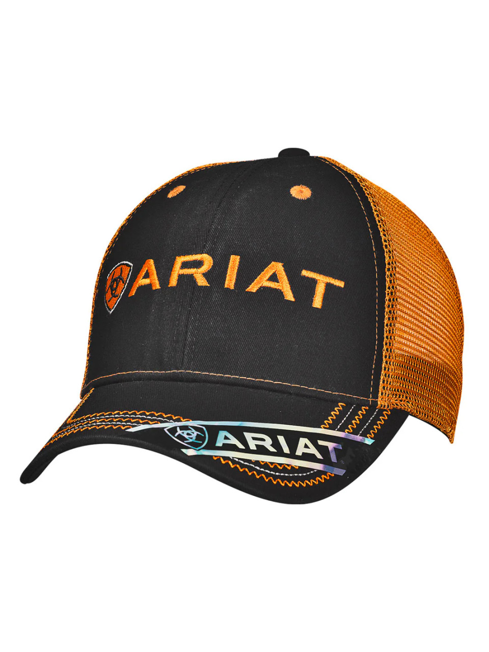 ARAIT BLACK AND ORANGE CAP - FRINGE WESTERN WEAR
