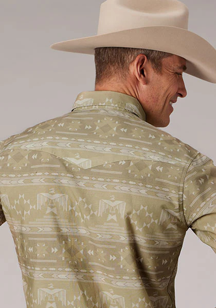 ROPER FIREBIRD AZTEC PRINT PEARL SNAP - FRINGE WESTERN WEAR