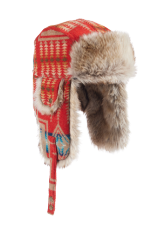 PENDLETON TRAPPER HAT - HARDING RED - FRINGE WESTERN WEAR