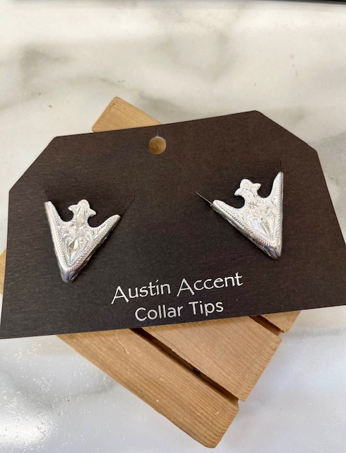 silver collar tips