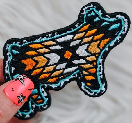 AZTEC PIG PATCH - FRINGE WESTERN WEAR