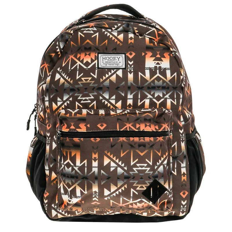 HOOEY "RECESS" BACKPACK BROWN/TAN AZTEC - FRINGE WESTERN WEAR